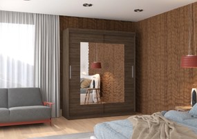 ADRK Furniture Posuvná skříň s zrcadlem ROSETTE 180 ADRK-SW-ROS-CH-180
