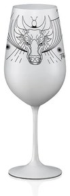 Crystalex - Bohemia Crystal Sklenice na bílé i červené víno Viola 550 ml bílá, znamení BÝK_1 ks