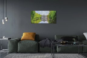 Obrazy na plátně Varšavský Palác lesního jezera 140x70 cm