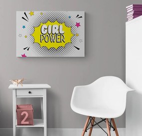 Obraz s pop art nápisem - GIRL POWER