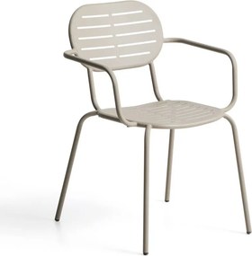 Taupe kovová zahradní židle Brai – Kave Home