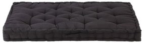 Poduška na nábytek z palet bavlna 120 x 80 x 10 cm černá - Default Title