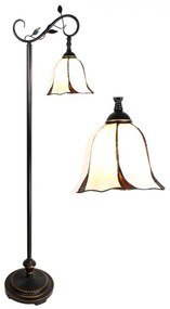 Stojací lampa Tiffany Brown 36*25*152 cm E27/max 1*60W – 36x25x152 cm