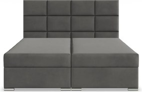 AGroup Kontinentální čalouněná postel CALVI (140 x 200 cm) Barva látky Trinity: Modrá (Trinity 2313)