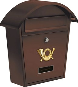 Vorel Poštovní schránka se stříškou oblou - hnědá