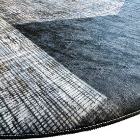 BE Koberec Porte 2032 Koło GREY - šedý kulatý Rozměr: 80 cm