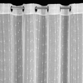 ZÁCLONA NA KROUŽCÍCH BECKY 350X250 CM BÍLÁ