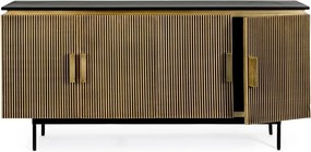 Černá/v přírodní barvě komoda 160x80x40 cm Virat – Bizzotto