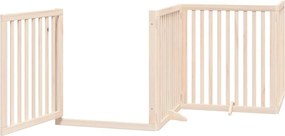 Zábrana pro psy s dvířky skládací 10 panelů 800 cm topol 3155671
