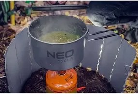 NEO TOOLS 63-145 šedá / Sada nádobí 3v1 / hliník / hrnec / pánev / kon