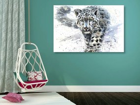 Obraz kreslený leopard - 120x80 cm