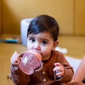 Tommee Tippee Přechodový hrnek se savičkou a pítkem 150ml Pink / od 4