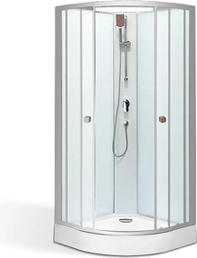 Roltechnik Outlet Čtvrtkruhový sprchový box NOVA Varianta: rozměry: 90x90 cm - (NOVA-900 - 4000943), Barva profilů a typ výplně: profily: brillant, výplň: Matt glass