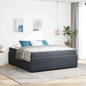 Rám postele Tmavě šedá 180 x 200 cm textil 3398426