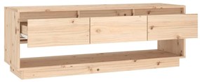 TV skříňka Taft - masivní borové dřevo - 110,5x34x40 cm | přírodní