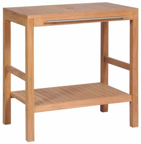 Skříňka pod umyvadlo z masivního teaku 74 x 45 x 75 cm 246492