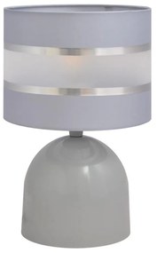 Helam Stolní lampa HELEN 1xE27/15W/230V šedá/stříbrná HE1272