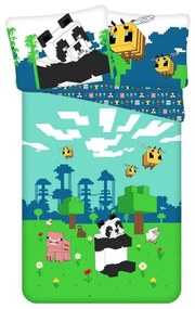 JERRY FABRICS Povlečení Minecraft Explore Overworld Bavlna, 140/200, 70/90 cm