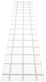 Vinylový koberec Pappelina ADA White/Stone Metallic velikost: 70x450cm