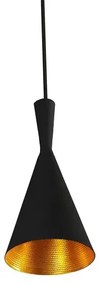 Designový lustr Vita černé/zlaté