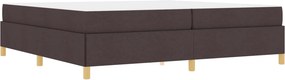Rám postele Tmavě hnědá 200 x 200 cm textil 3398965