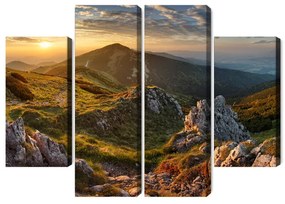 Vícedílný obraz Vrchol Hory Chleba Na Slovensku Nedostatek Nedostatek Přírodní plátno 160x120