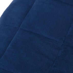 Zátěžová deka modrá 140 x 200 cm 10 kg textil 3154854