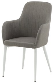 Jídelní židle Comfort, 2ks, šedá, 61x58x92