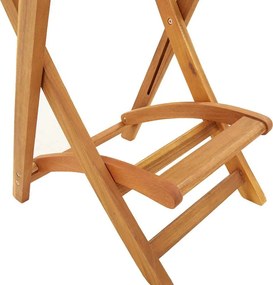 vidaXL Skládací zahradní barové stoličky 2 ks masivní akáciové dřevo [319188]