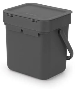 Brabantia Odpadkový koš Sort & Go 3 l - šedá