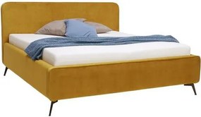 XXXLutz ČALOUNĚNÁ POSTEL, 180/200 cm, curry žlutá Moderano - Manželské postele - 000504000101