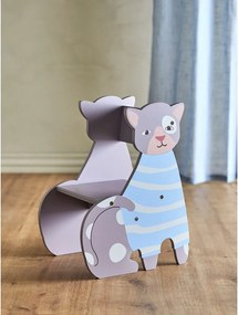 Světle modrá/šedá dětská židle Mille – Bloomingville Mini