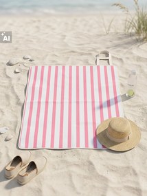 Sinsay - Skládací plážová podložka s pruhy - krémová