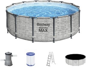 BESTWAY Steel Pro Max Bazén 427 x 122 cm, kartušová filtrace 5619D