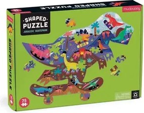 Mudpuppy Puzzle Jurský skatepark / 75 dílů / od 7 let