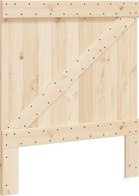 Rám postele s čelem 90 x 200 cm masivní borové dřevo 3281556