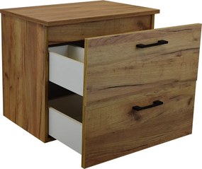 Comodo Koupelnová skříňka pod deskové umyvadlo Agria GO 60-HD- zlatý dub/zlatý dub