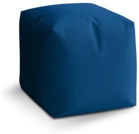Sablio Taburet Cube Námořní modrá: 40x40x40 cm