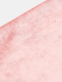 Sinsay - Sametový povlak na polštář s krystaly - pastelová růžová