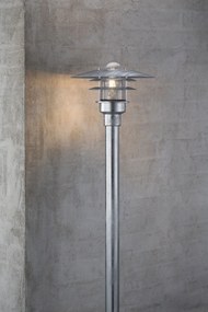 Pozinkovaný zahradní sloupek Lønstrup 32 pro žárovku E27 116cm  - Nordlux
