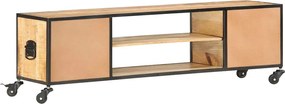 TV stolek 130 x 30 x 39 cm masivní mangovníkové dřevo 286377
