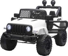HOMCOM Dětské Elektrické Auto pro Děti od 3 Let - Všestranný Buggy s 12V Baterií, 2 Motory, Dálkovým Ovladačem 2.4G, Světlomety, Klakson, Nastaviteln…