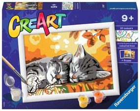 Malování podle čísel ravensburger kreativní a výtvarné hračky 201907 creart podzimní koťata