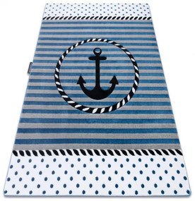 Dětský kusový koberec PETIT Kotva modrý Rozměr: 160x220 cm