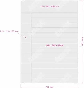 ACCEPT Hlavní orientační tabule ACS 012 (712 x 1031 mm) - stříbrná tabule