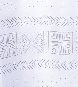 MSV TORALLA sprchový závěs vzorovaný šedý / 180 x 200 cm / polyester