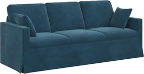 Set pohovek 2 ks Modrá samet 3407603