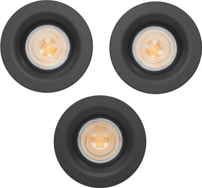 Eglo 902274-SADA 3xLED Kou. pod. sví. SALABATE LED/4,9W/230V pr.8,8cm IP65 černá