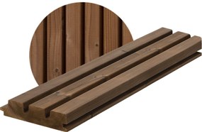 Exteriérový dřevěný obkladový SLAT panel 33-11 masiv 2500x140x32 mm