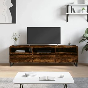 vidaXL TV skříňka kouřový dub 150 x 30 x 44,5 cm kompozitní dřevo